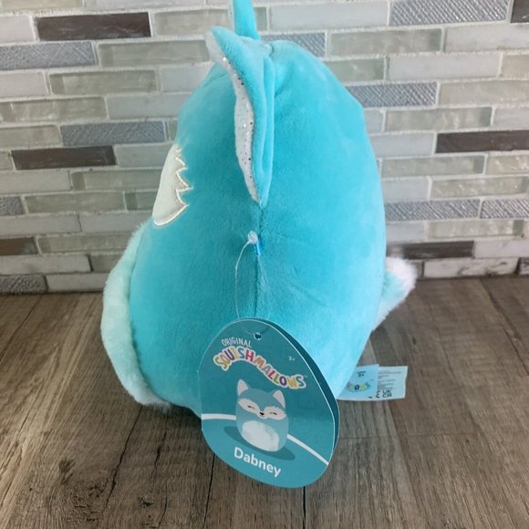 Squishmallows | Toys | New Squishmallow 8 Dabney Fox Soft Teal Sparkle ...